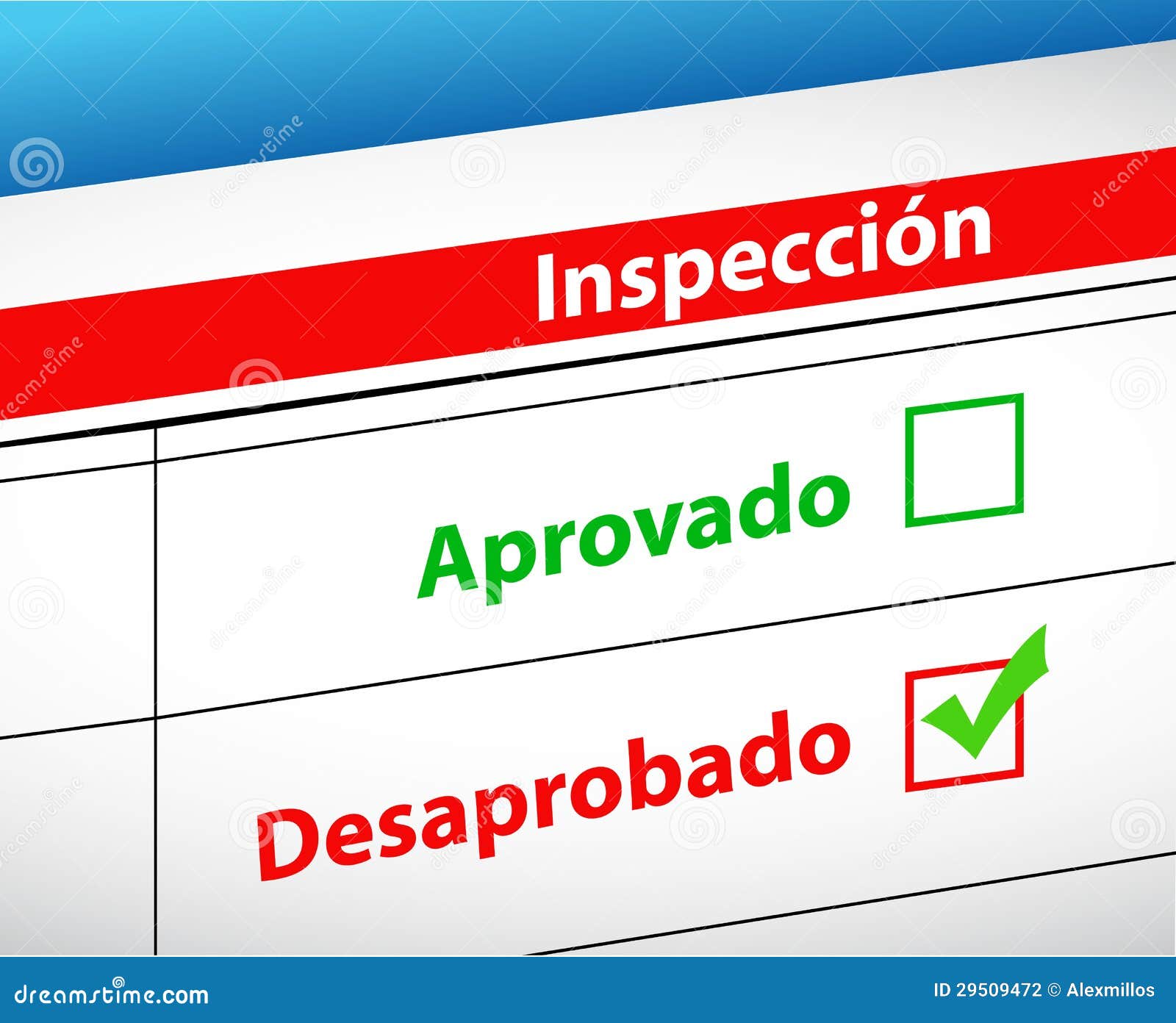 Inspection Results Passed or Fail Stock Illustration - Illustration of ...