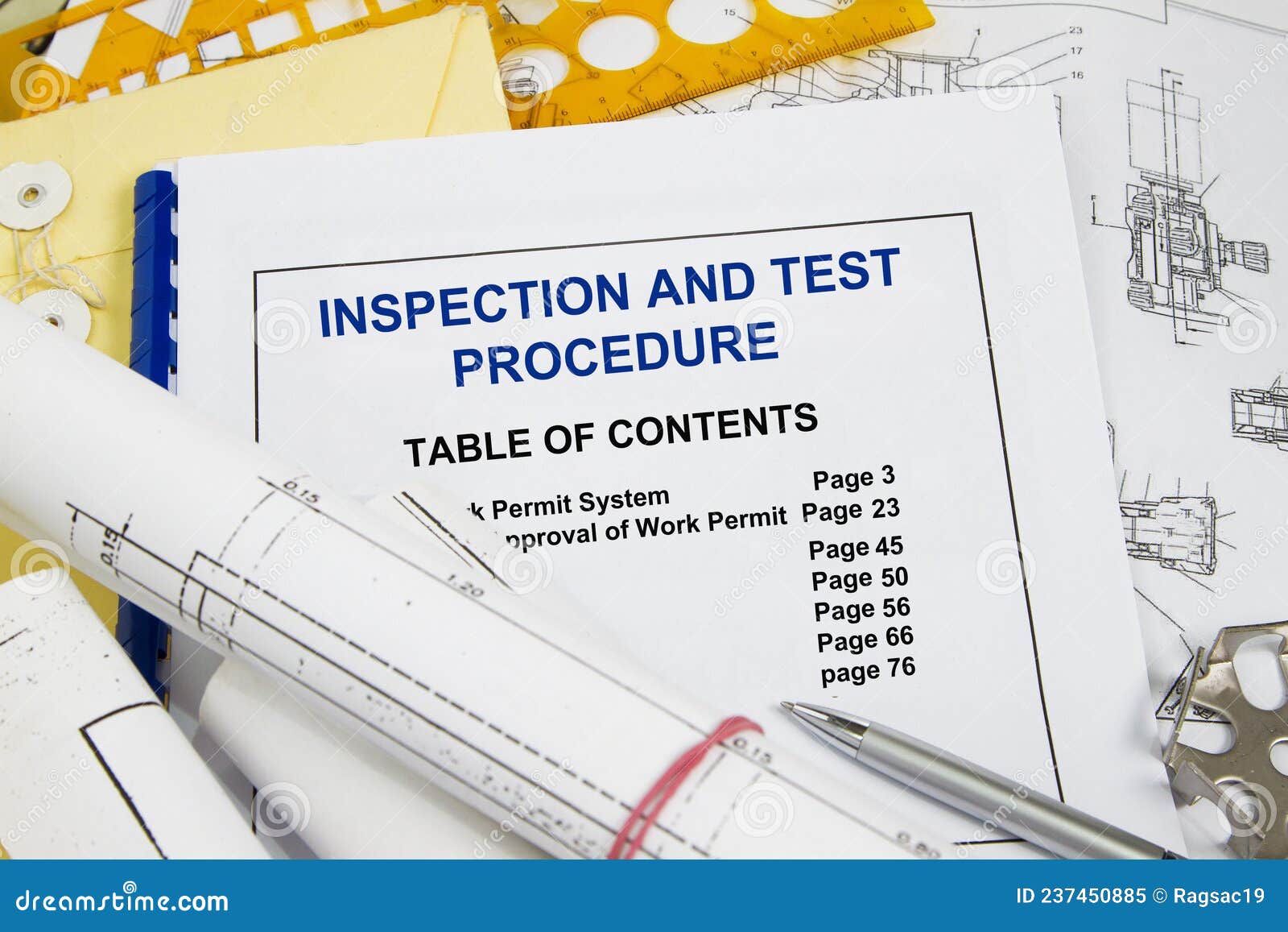 Inspection and Test Procedure Concept Stock Image - Image of inspection ...