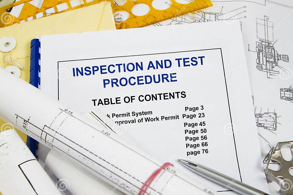 Inspection and Test Procedure Concept Stock Image - Image of inspection ...