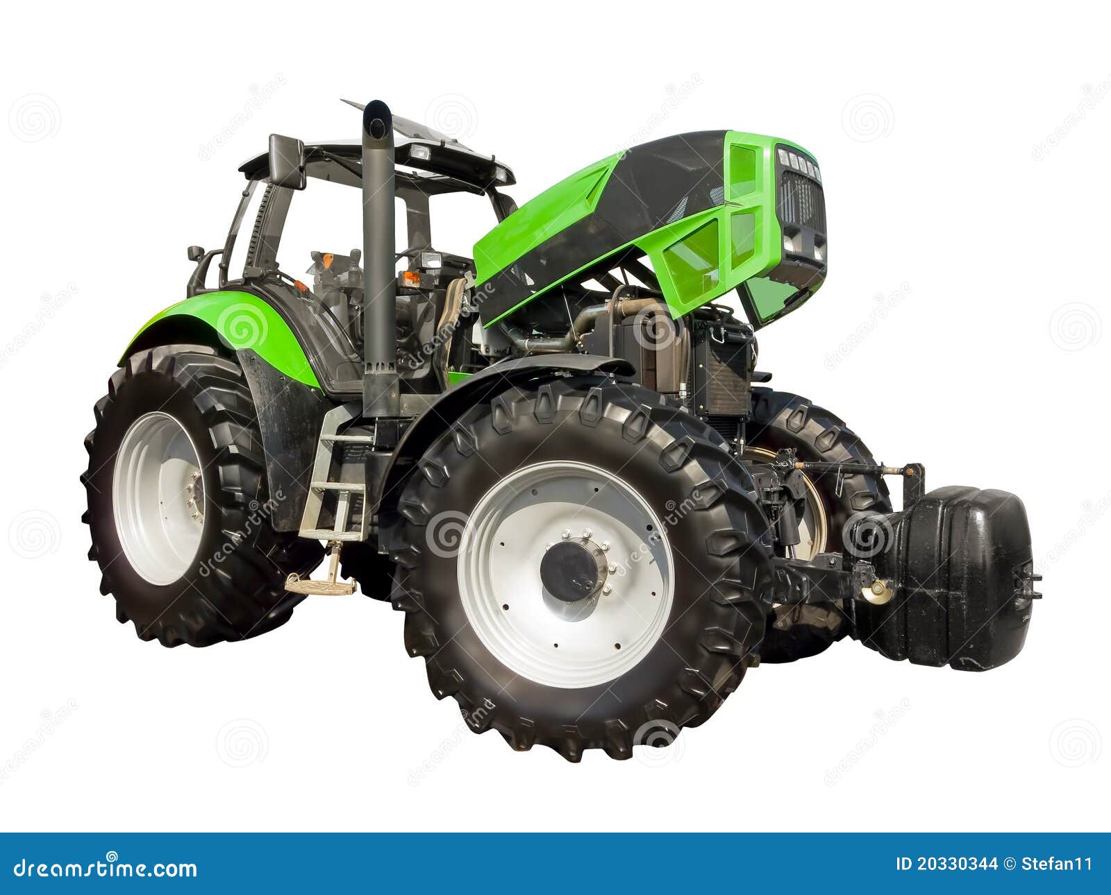 Inspection of Tractor Engine Stock Photo - Image of background, diesel ...