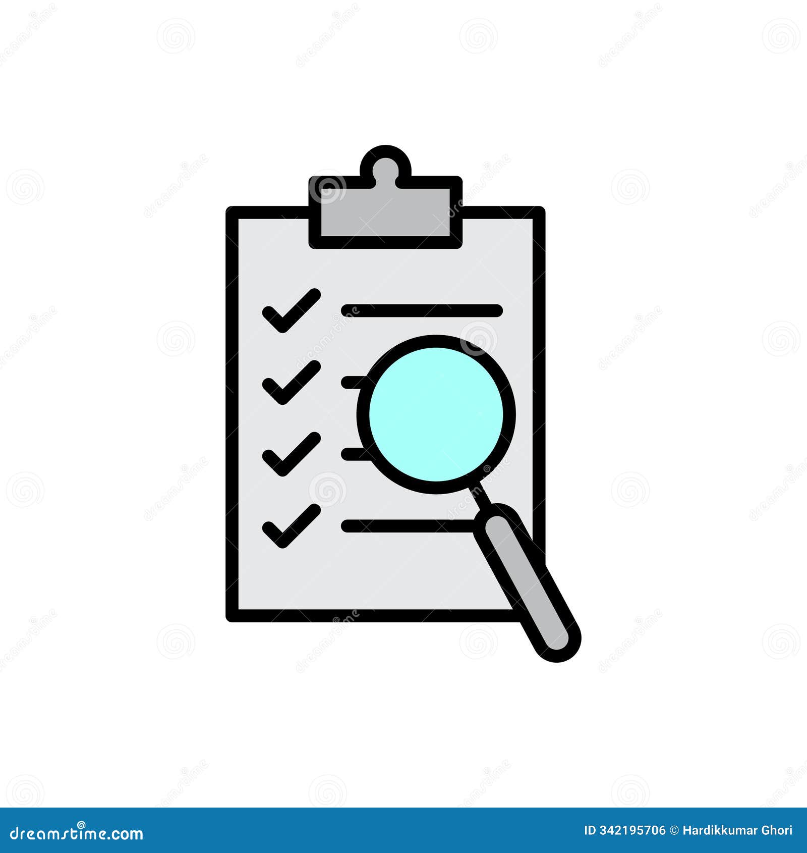 Inspection Vector Icon. Check Illustration Symbol. Examination Sign ...