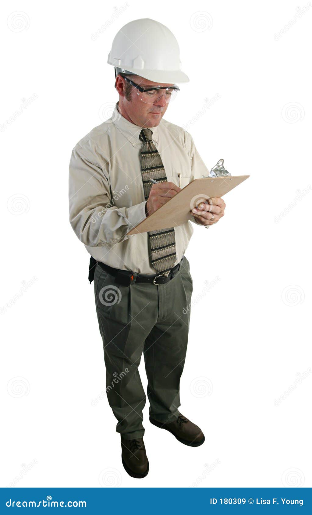 Inspector 3 De La Construcción Imagen de archivo - Imagen de cristales ...