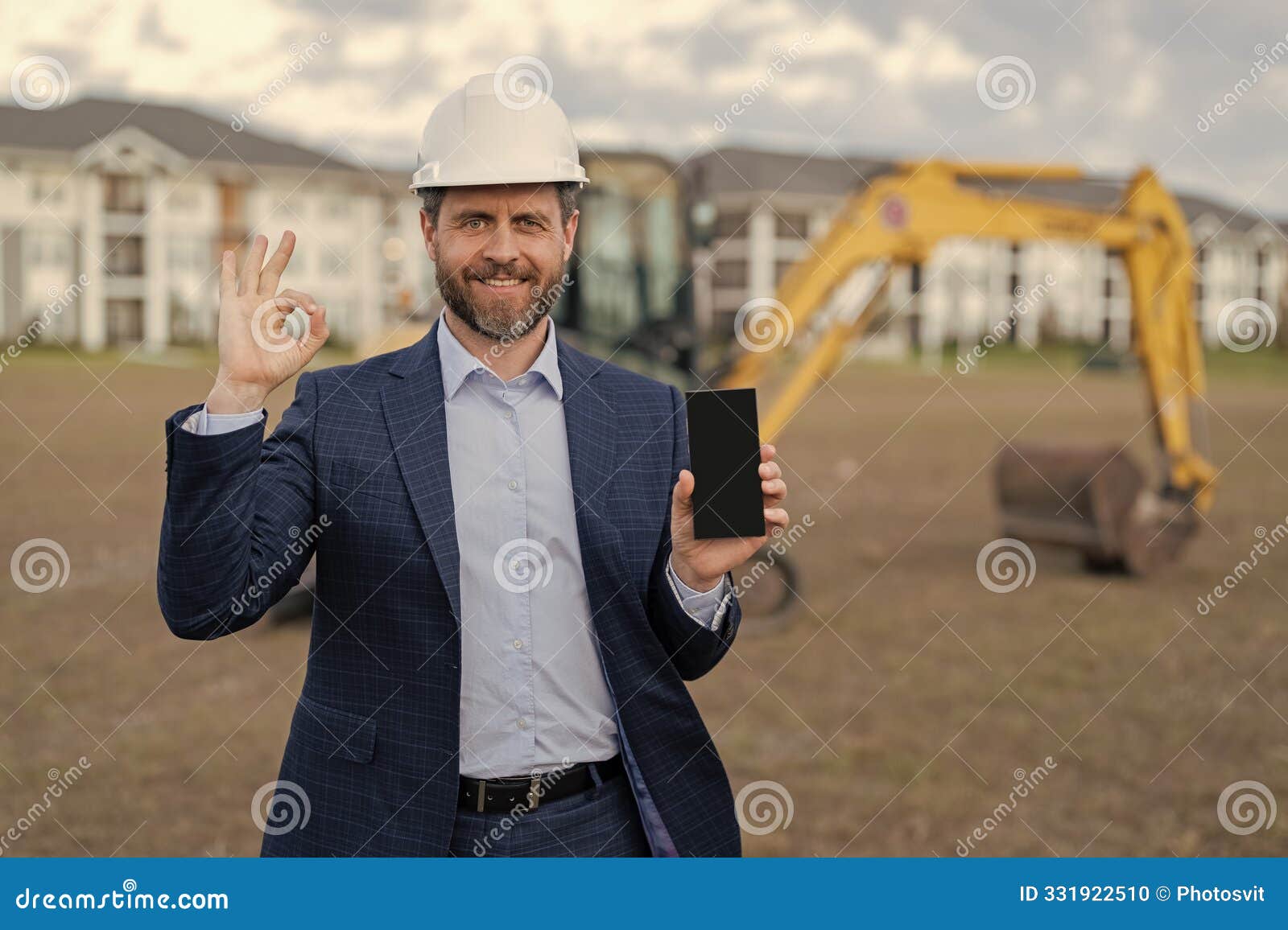 Inspector of Construction Engineering Outdoor, Ok. Photo with Inspector ...