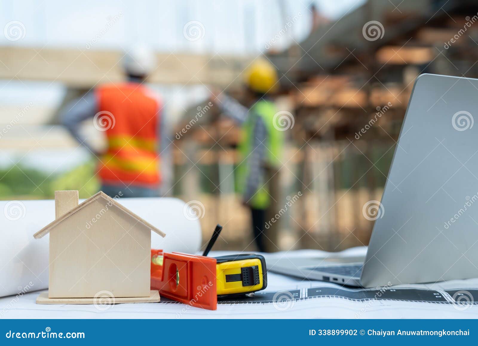 Inspector Engineer and Owner Project is Inspecting Construction and ...