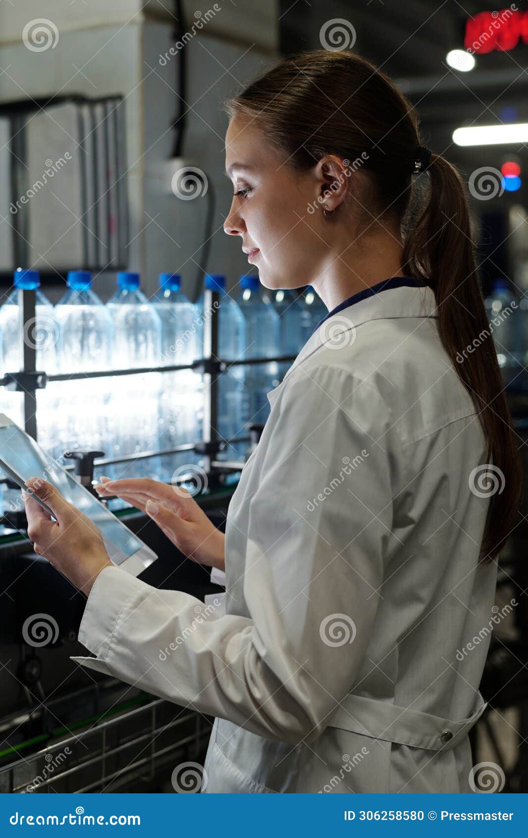 Inspector Examining Plastic Packaging Stock Photo - Image of adult ...