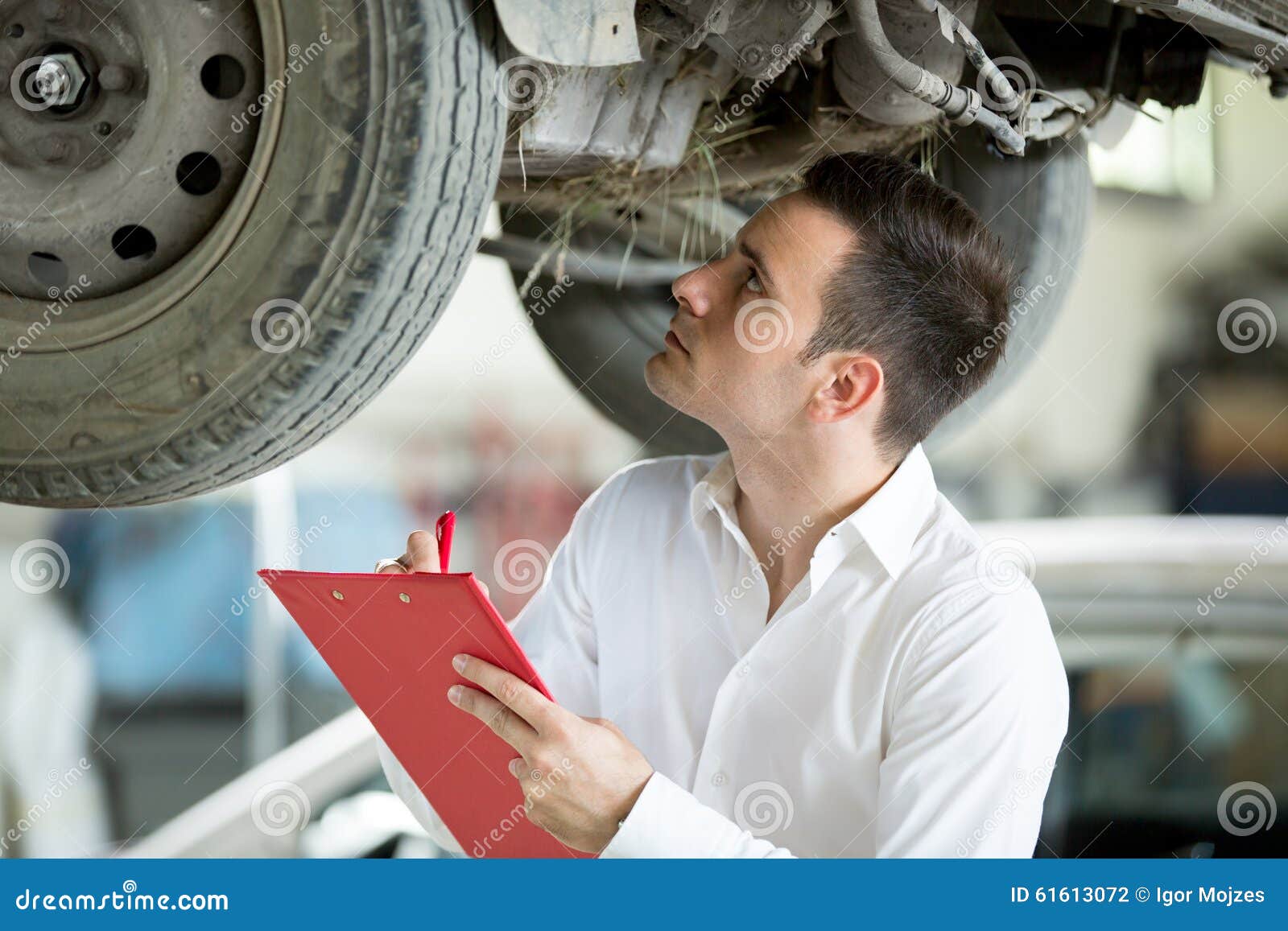 Inspector Expert Inspection Damage Stock Photo - Image of automobile ...