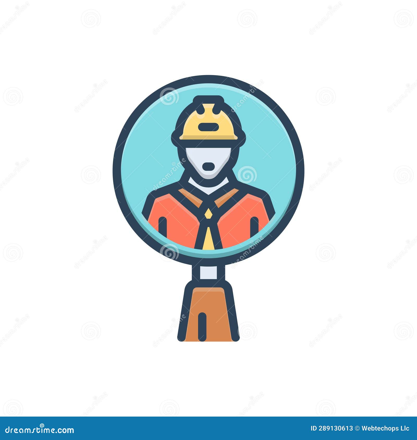 Color Illustration Icon for Inspector, Checker and Observer Stock ...