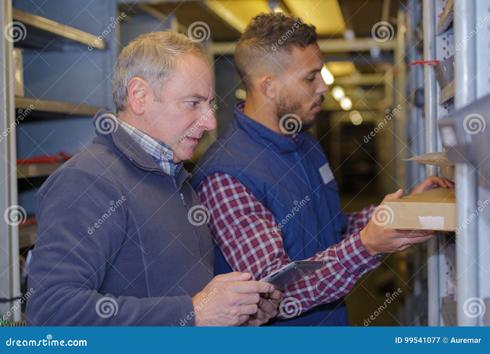 Inspector Inspecting Product Sample Stock Image - Image of check ...