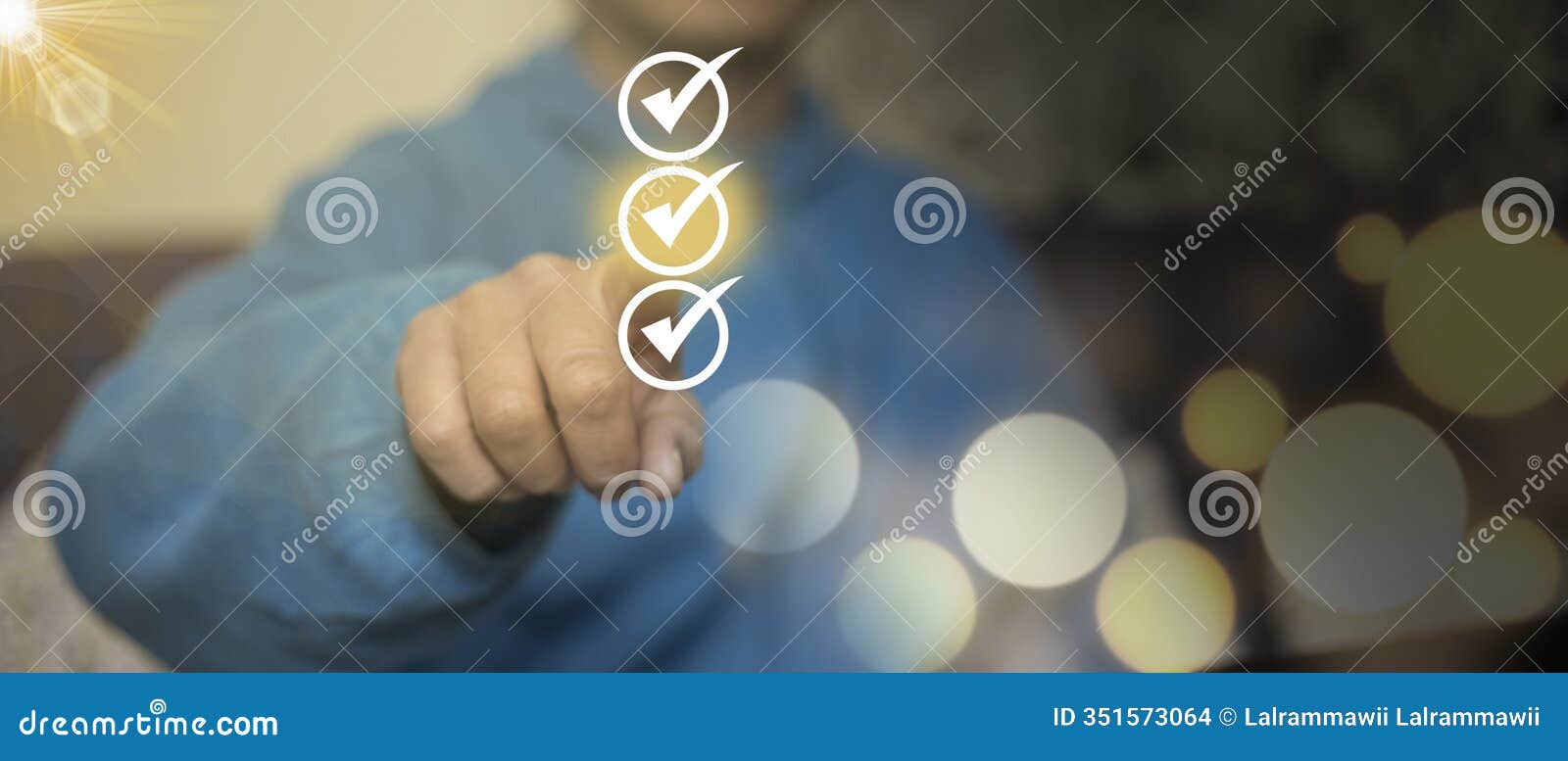 Inspector Makes Mark On The Survey Topic ,Checklist With Checkmarks And ...