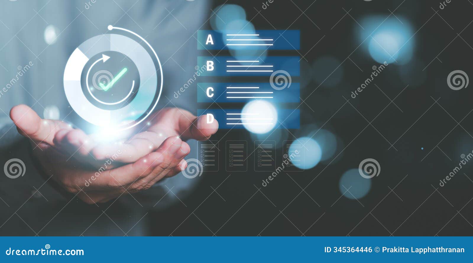 Inspector Makes Mark On The Survey Topic ,Checklist With Checkmarks And ...