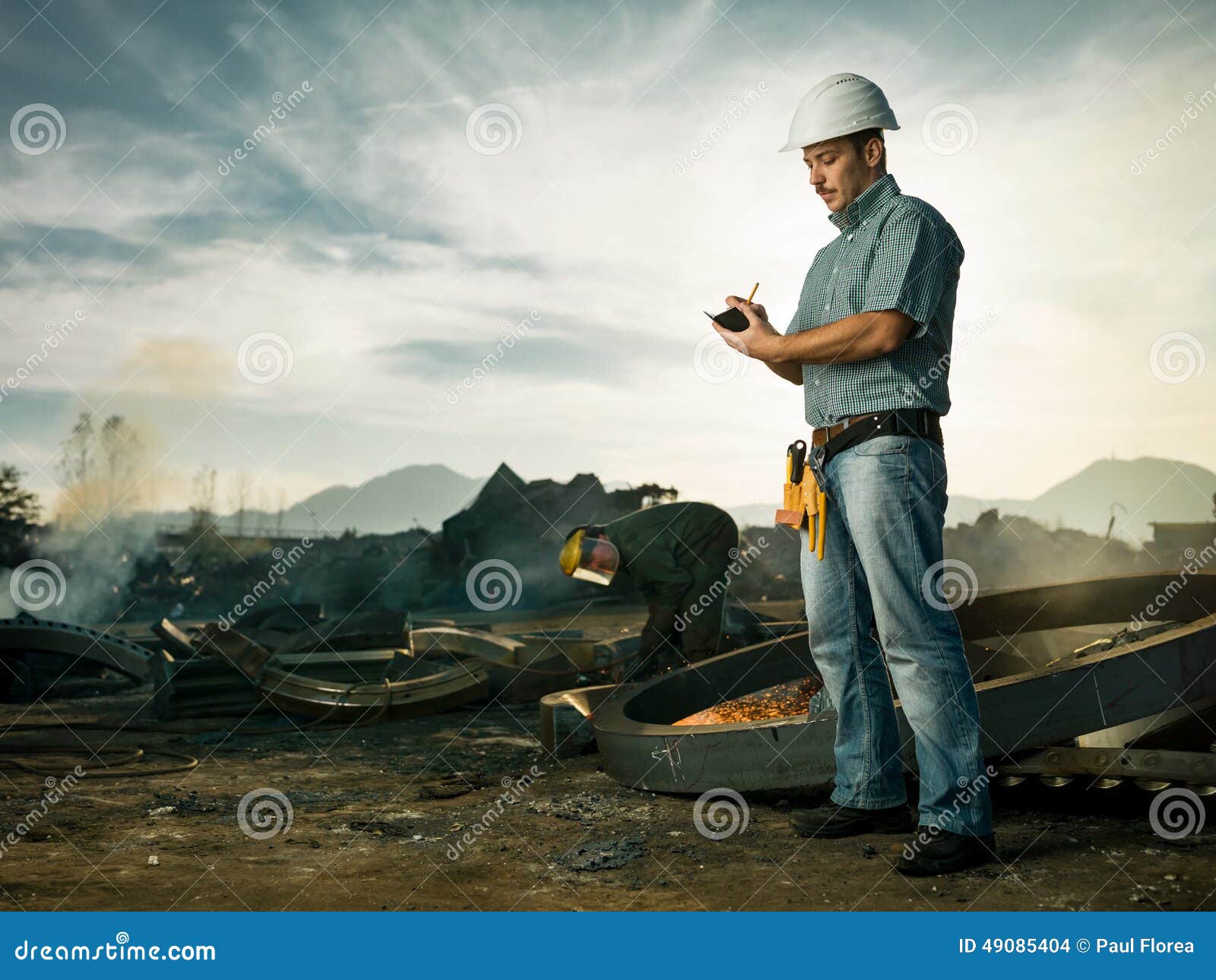 Inspector at work stock photo. Image of recycling, industry - 49085404