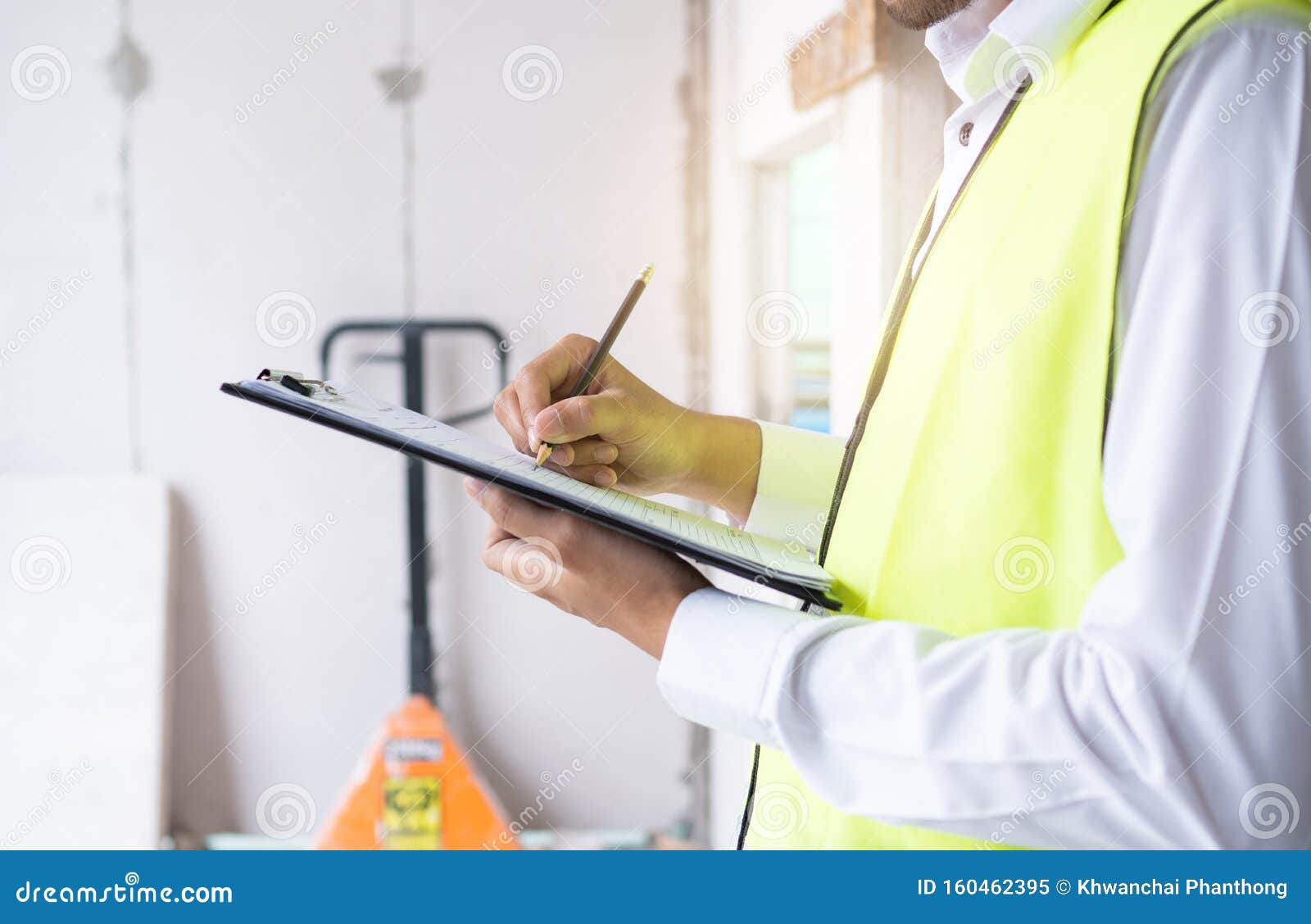 Inspectors or Engineers are Checking the Work of the Contractor in ...