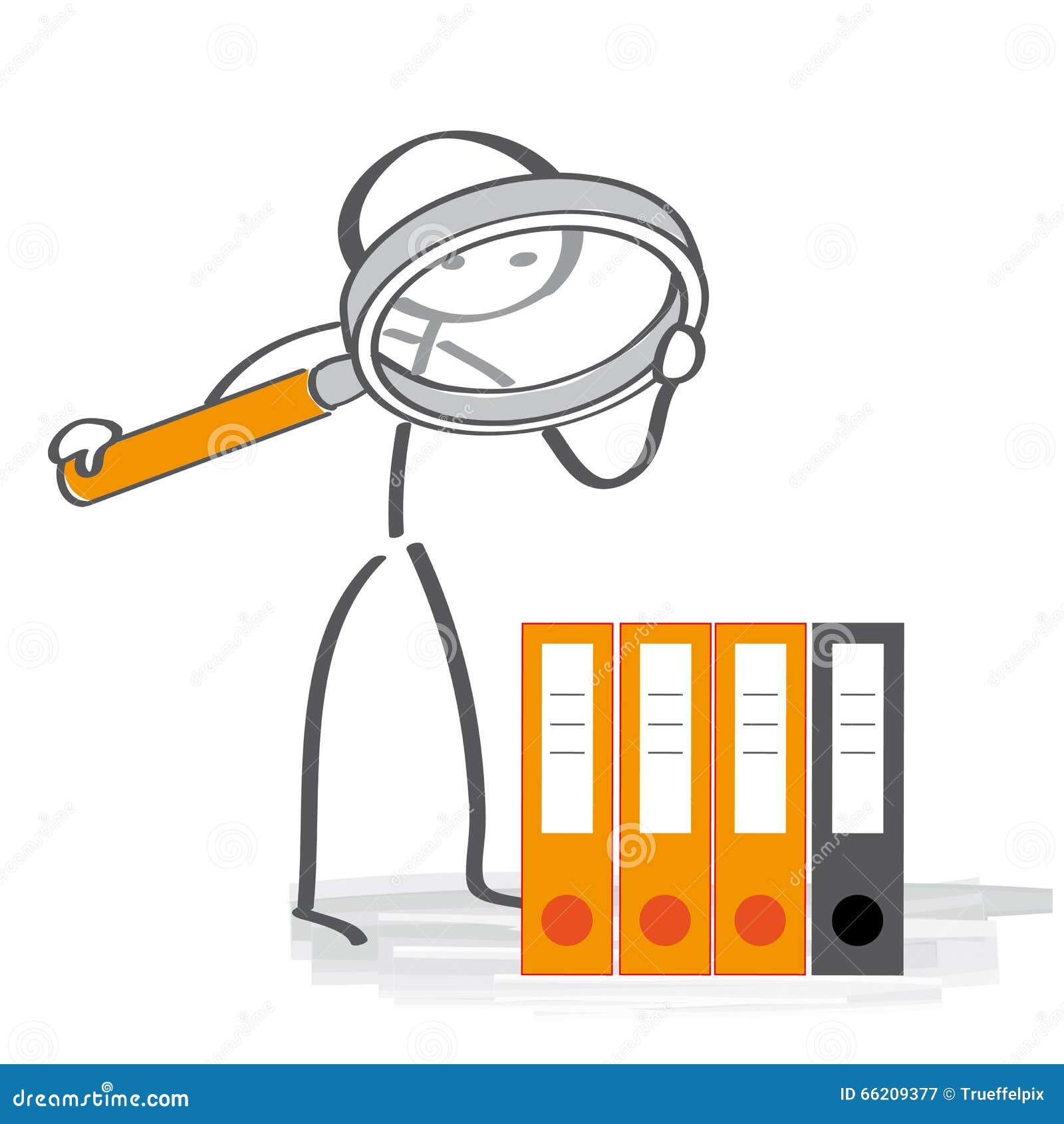 Inspektion Von Aufzeichnungen Stock Abbildung - Illustration von ...