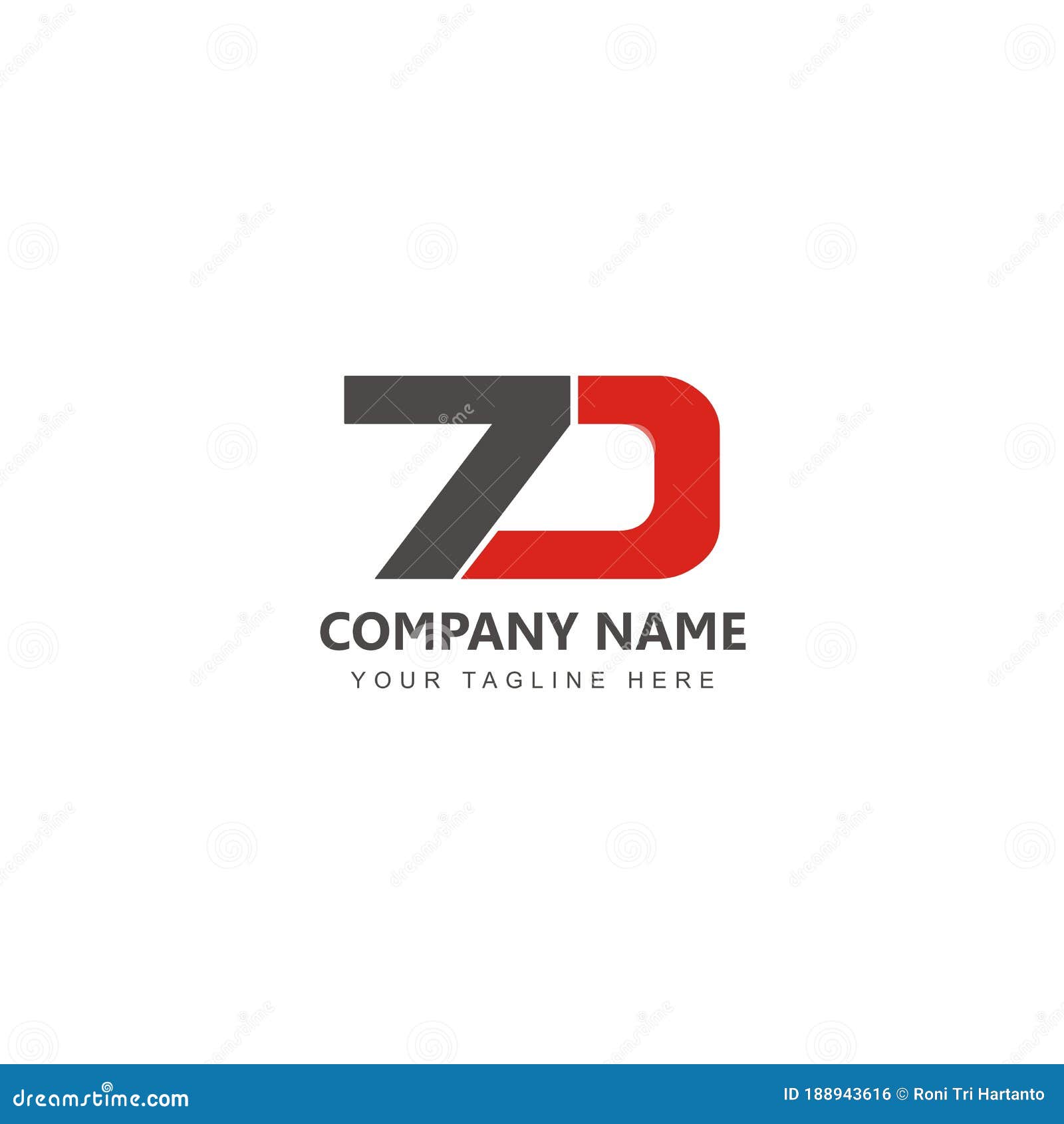 Inspiratie Voor Het Eerste 7d-logo Stock Illustratie - Illustration of ...