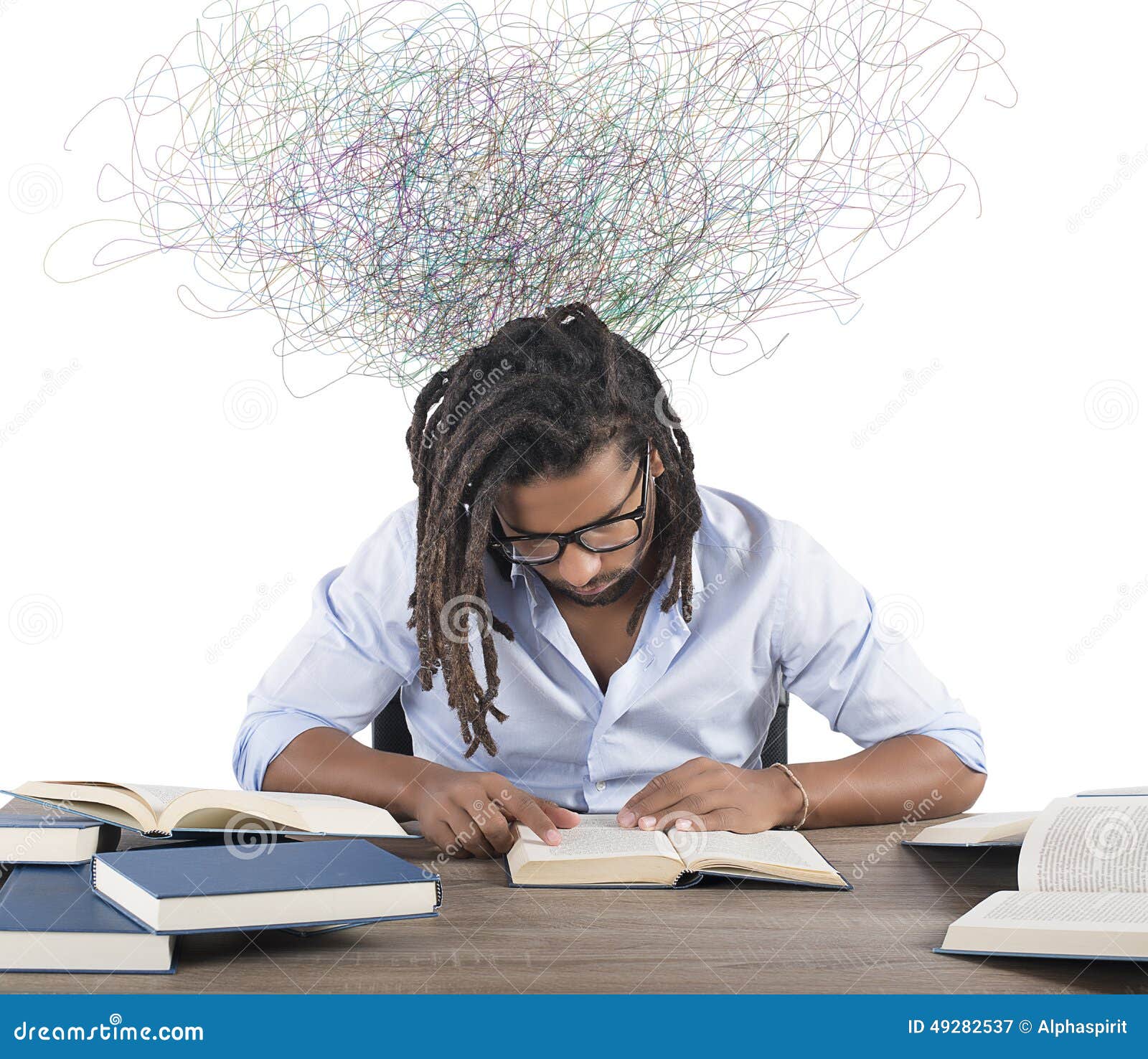 Inspiration book stock image. Image of concentrated, analysis - 49282537