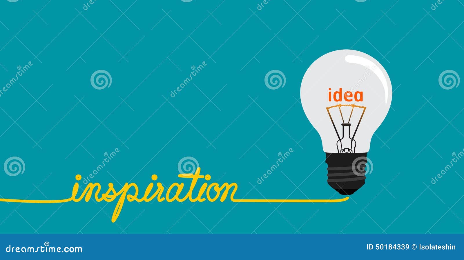 Inspiration Concept-Creative Idea in Bulb Shape. Stock Vector ...