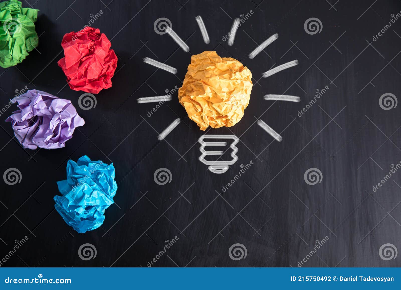 Crumpled Paper with Light Bulb Stock Photo - Image of inspiration ... Crumpled Paper with Light Bulb Stock Photo - Image of inspiration ...