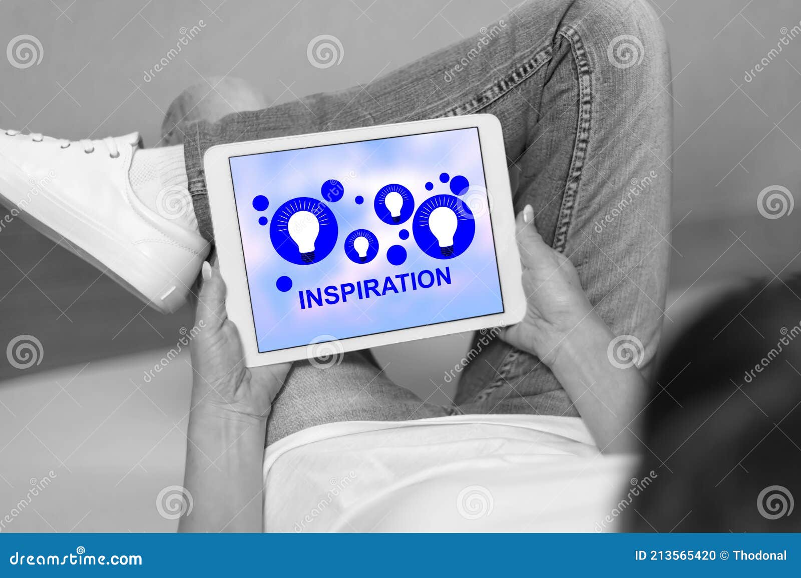 Inspiration Concept on a Tablet Stock Photo - Image of creative ...