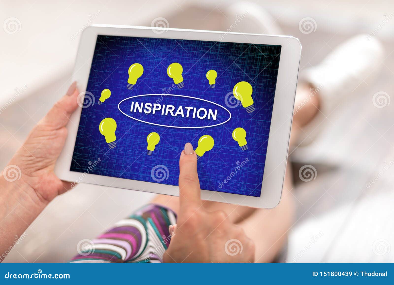 Inspiration Concept on a Tablet Stock Image - Image of symbol, concept ...
