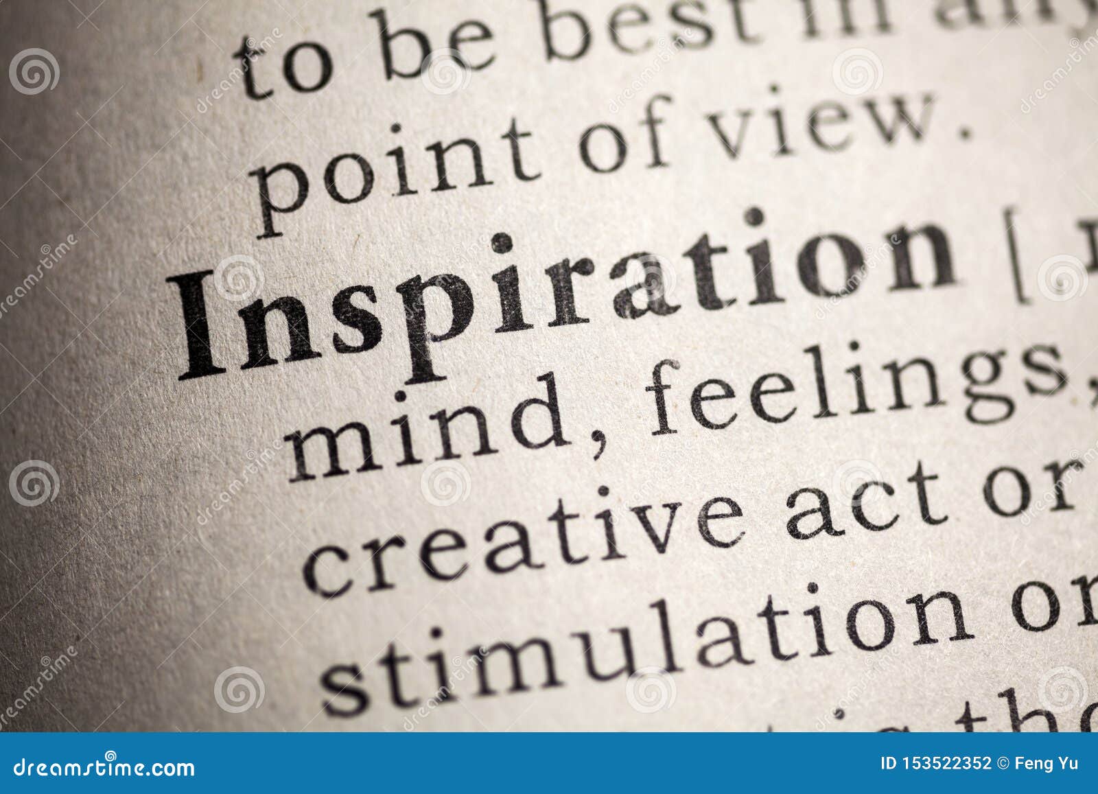 Definition of inspiration stock photo. Image of ideas - 153522352