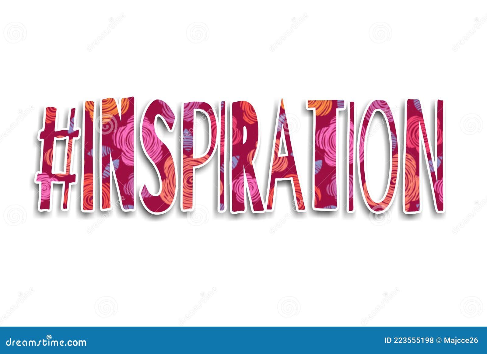 Inspiration Hashtag Letters Words Abstract Background Stock Photo ...