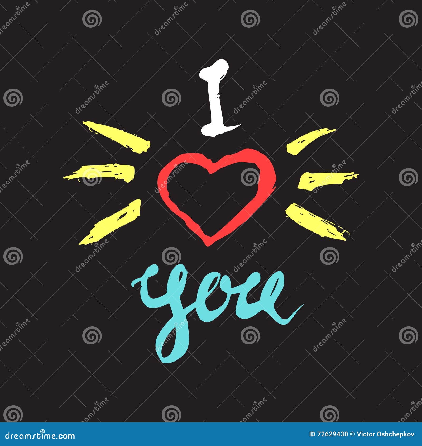 Inspiration and heart stock vector. Illustration of typography - 72629430