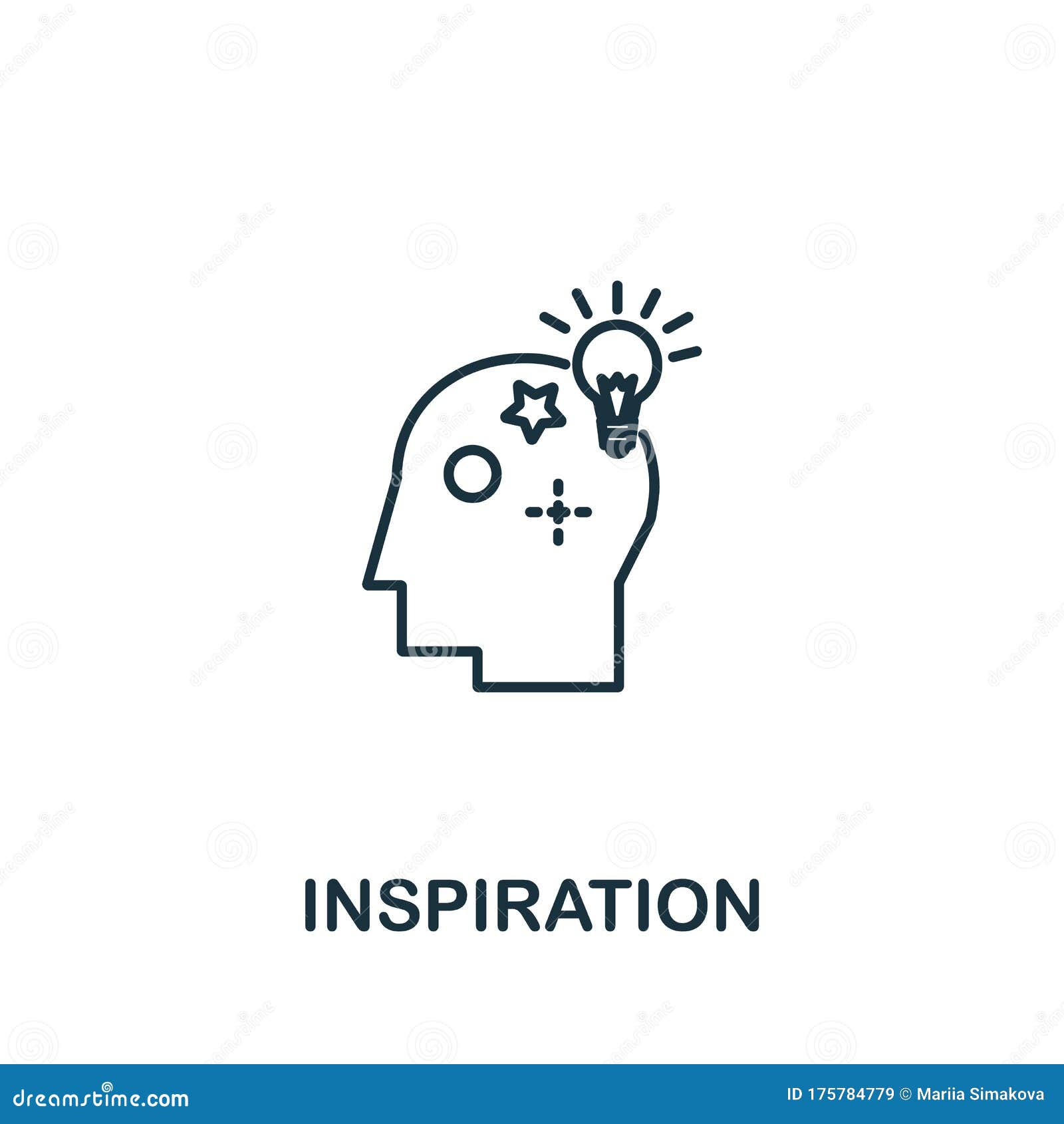 Inspiration Icon from Teamwork Collection. Simple Line Element ... Inspiration Icon from Teamwork Collection. Simple Line Element ...