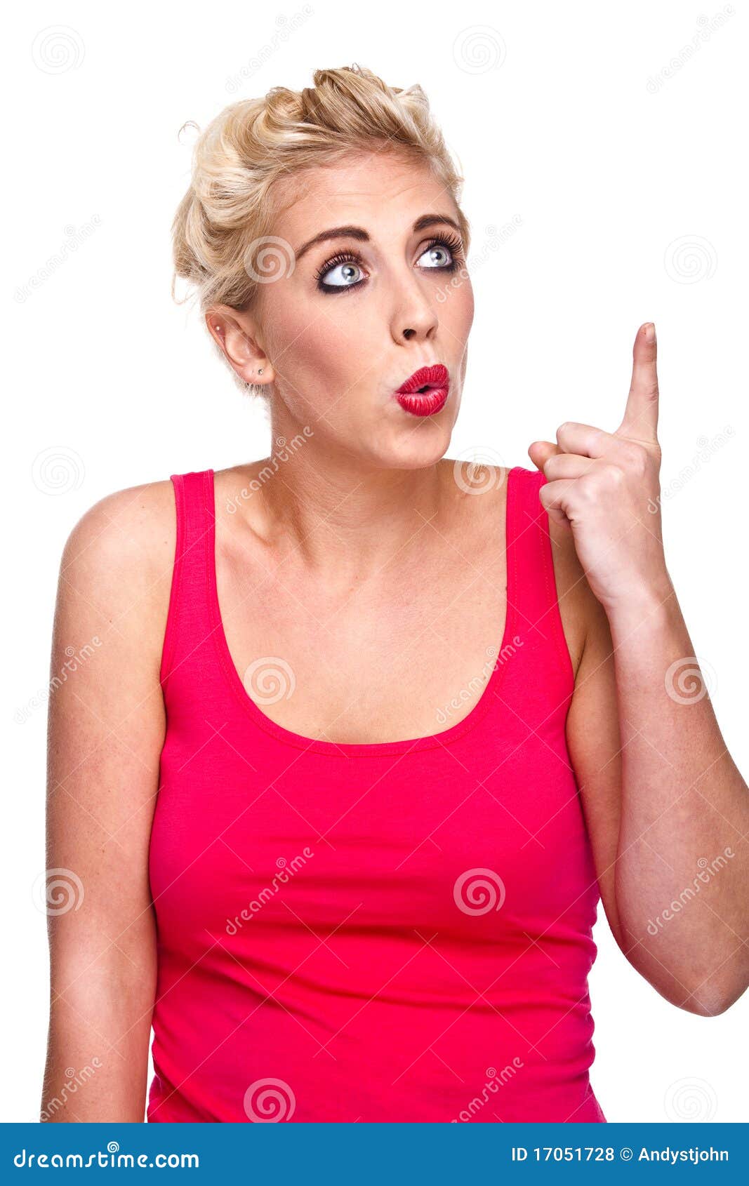 Inspiration and Ideas - Woman with Great Idea Stock Photo - Image of ...