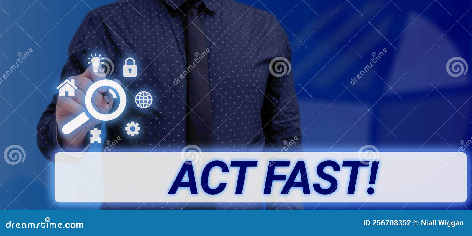 Text Sign Showing Act Fast. Internet Concept Voluntarily Move in the ...