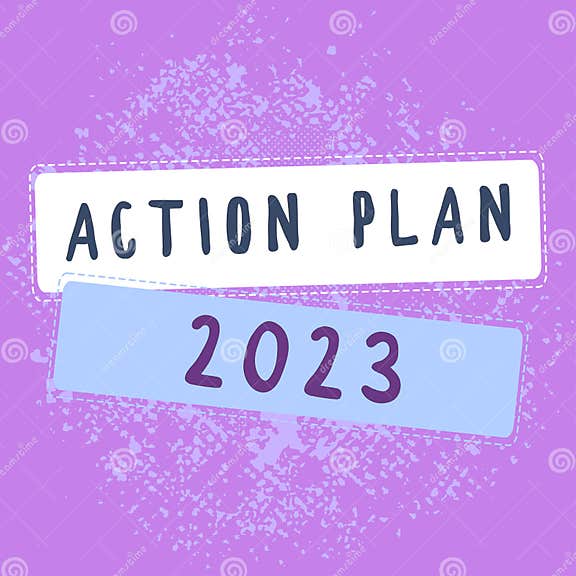 Hand Writing Sign Action Plan 2023to Do List Contain Number of Things ... Hand Writing Sign Action Plan 2023to Do List Contain Number of Things ...
