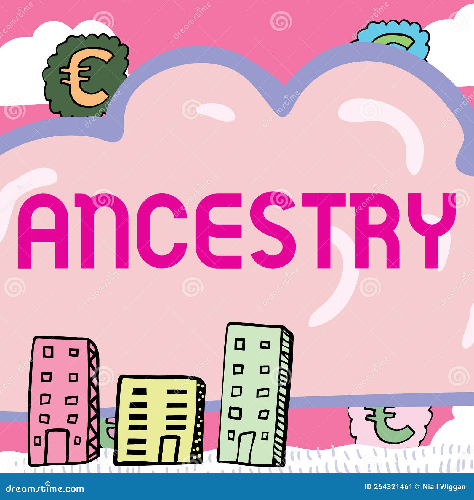 Inspiration Showing Sign Ancestry. Word Written on the History or ...