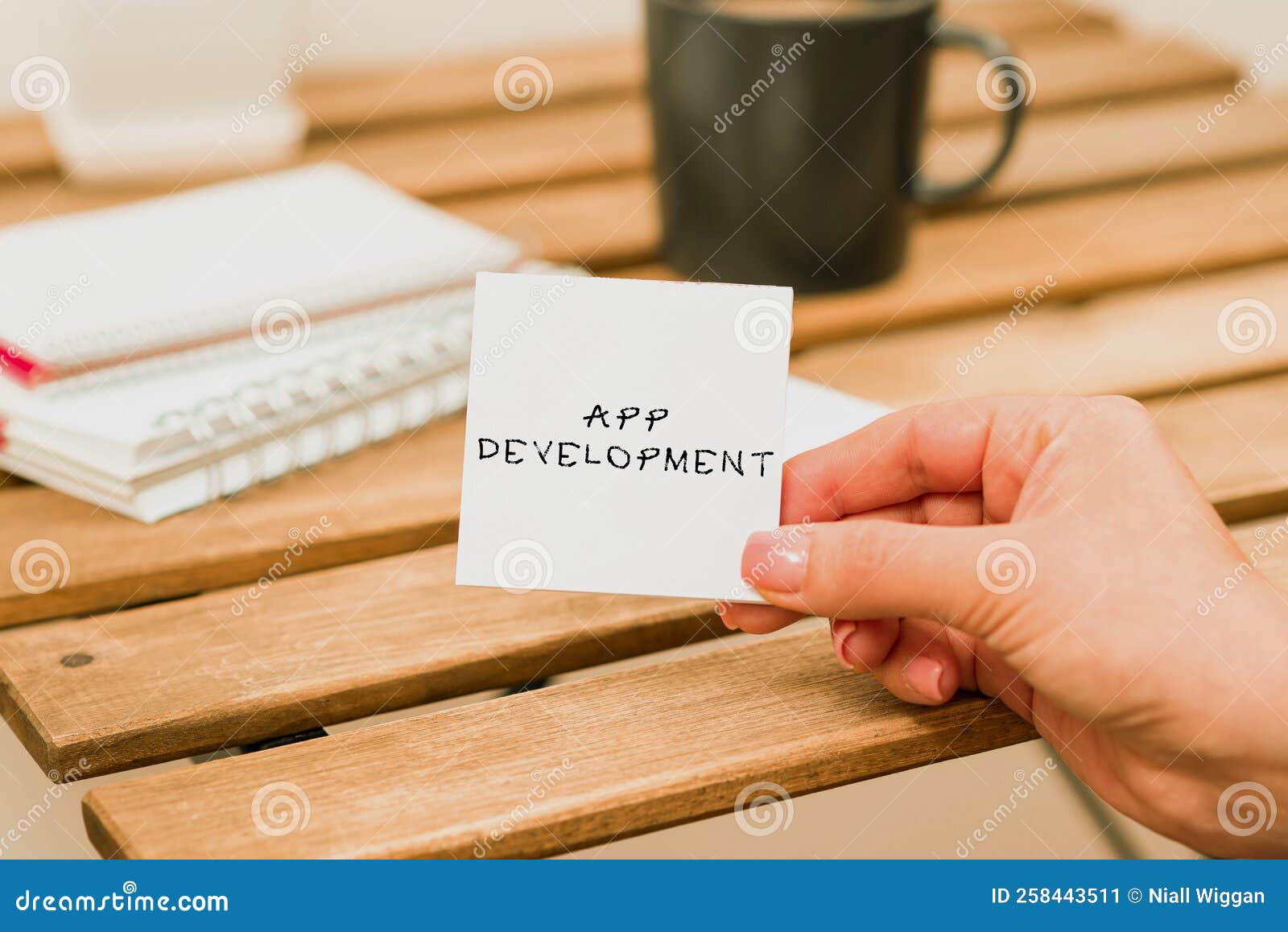 Inspiration Showing Sign App Development. Word Written on Producing ...
