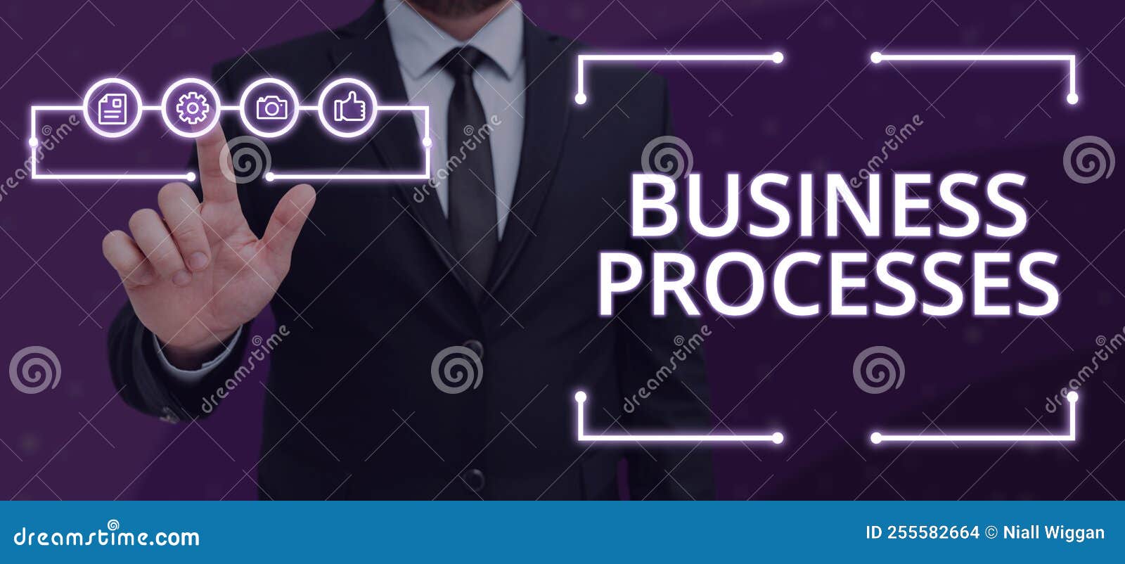 Hand Writing Sign Business ProcessesMethods Practices Involves in ...