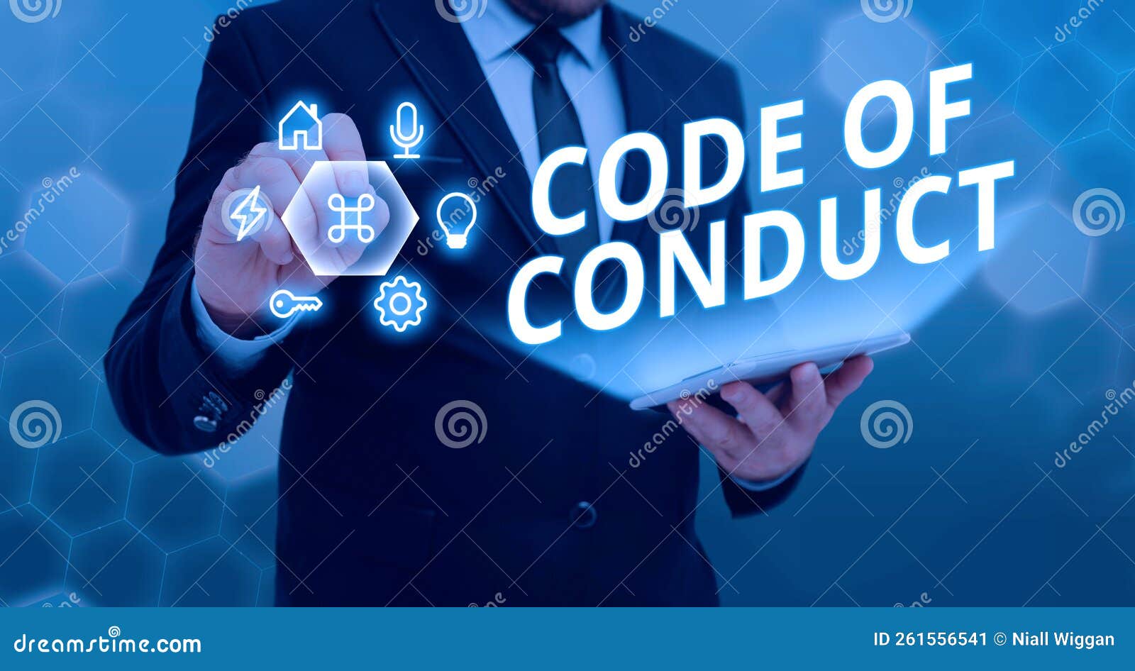 Inspiration Showing Sign Code of Conduct. Business Idea Ethics Rules ...