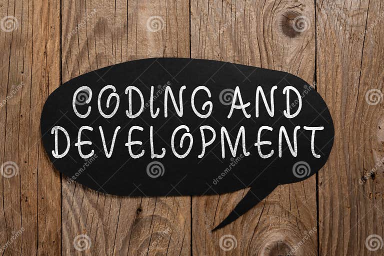 Inspiration Showing Sign Coding and Development. Business Approach ...