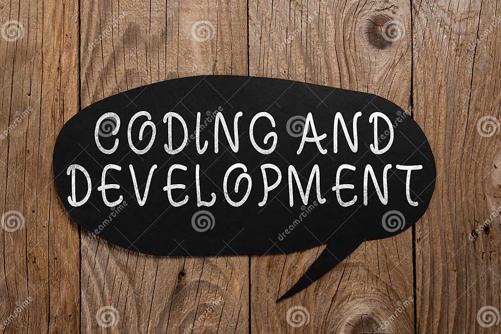 Inspiration Showing Sign Coding and Development. Business Approach Programming Building Simple ...