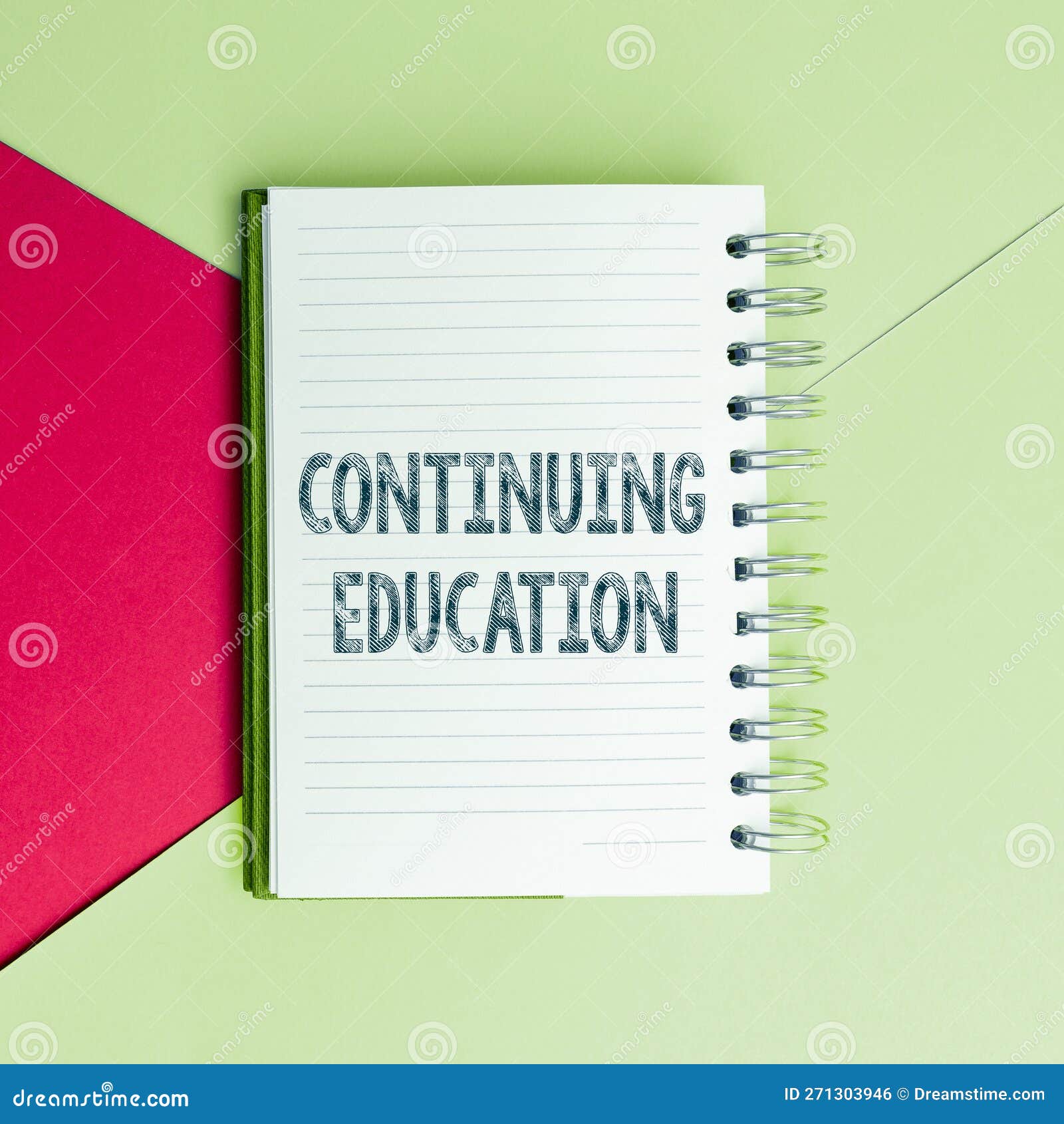 Inspiration Showing Sign Continuing Education. Word Written on ...