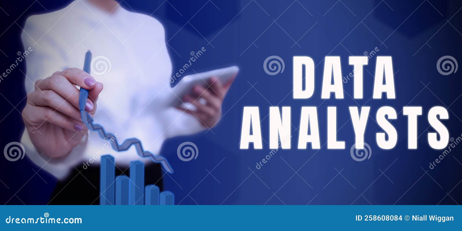 Text Caption Presenting Data Analysts. Internet Concept Programmer ...