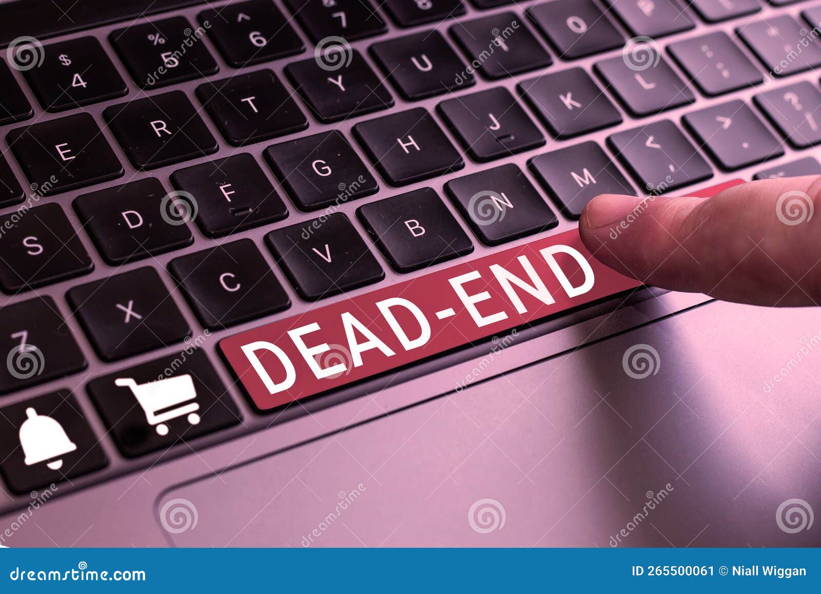 Conceptual Caption Dead End Internet Concept Reaching Limit Of Road Or Passage From Which No
