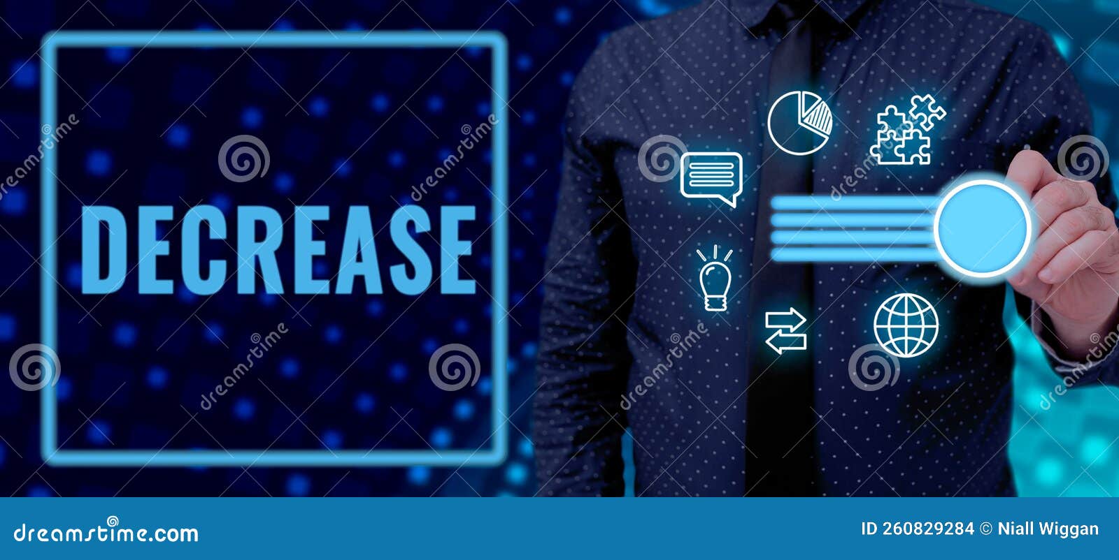 Inspiration Showing Sign Decrease. Business Concept Make or Become ...