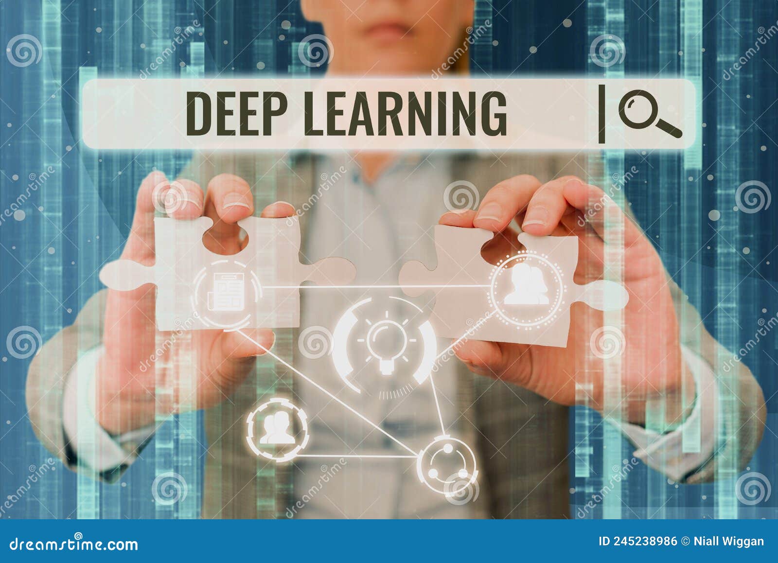 Inspiration Showing Sign Deep Learning. Internet Concept Hierarchical ...