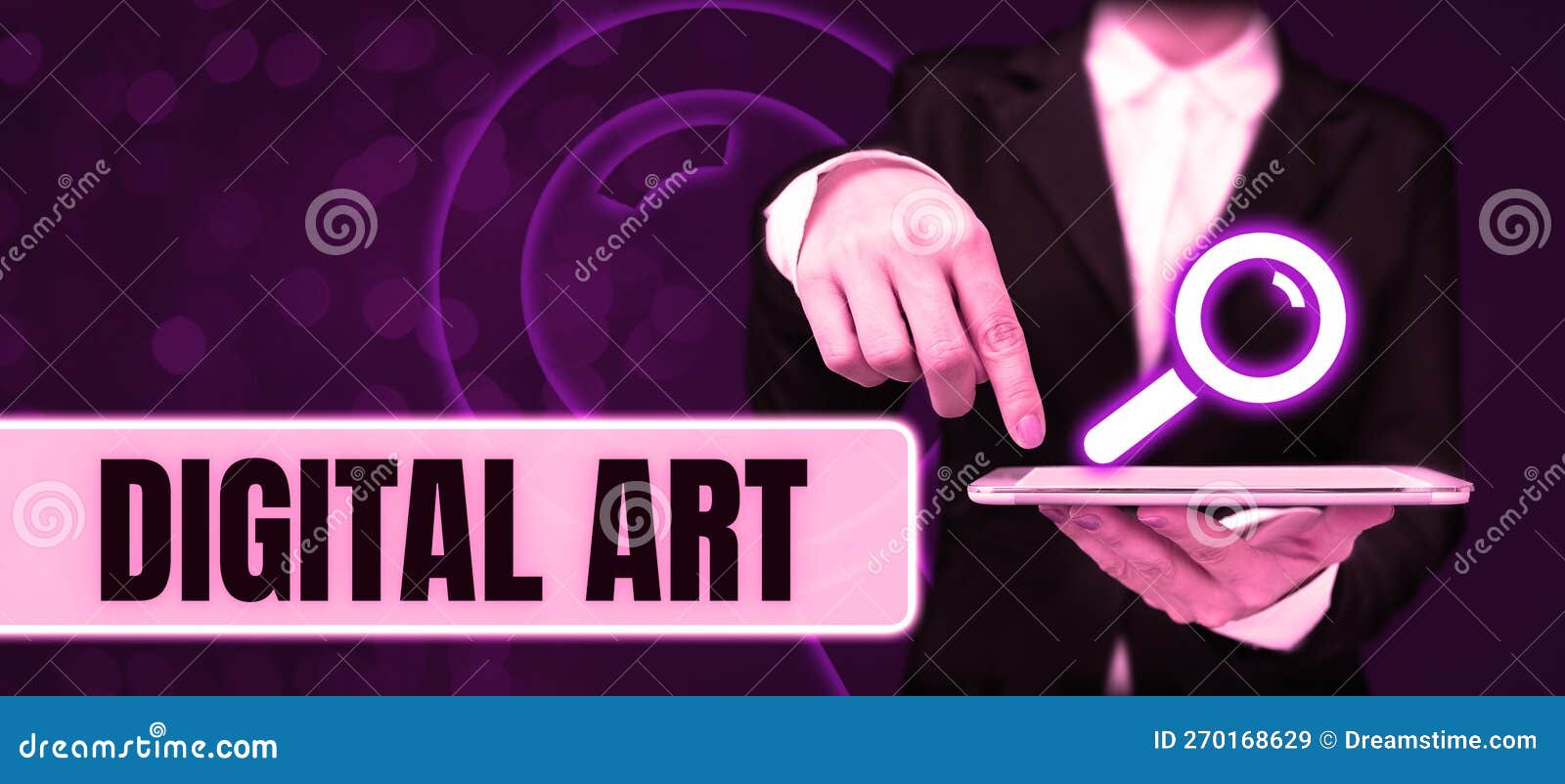 Hand Writing Sign Digital Art. Business Overview Use of Skill and ...