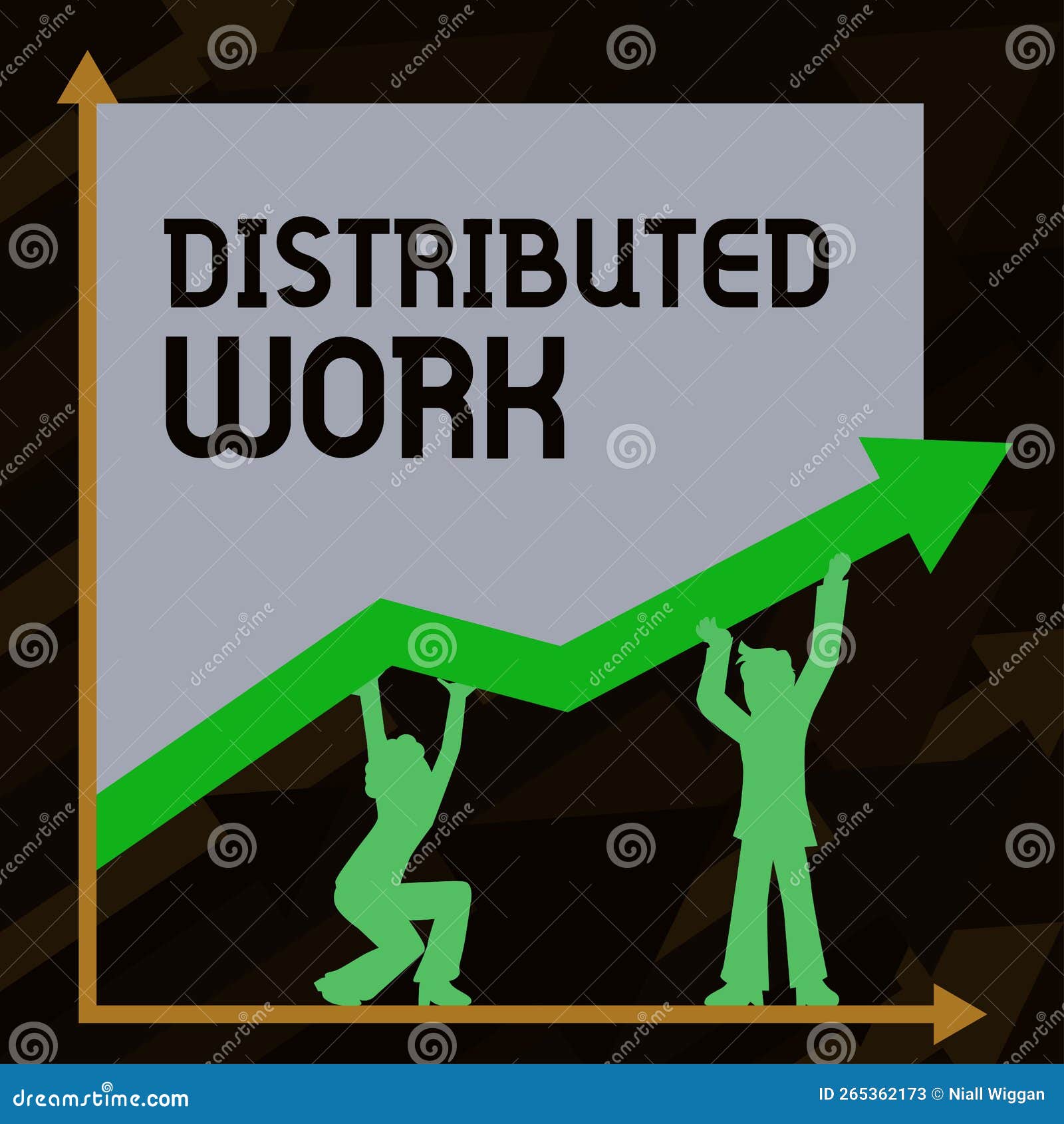Inspiration Showing Sign Distributed Work. Business Overview Practiced by Enterprises Using ...