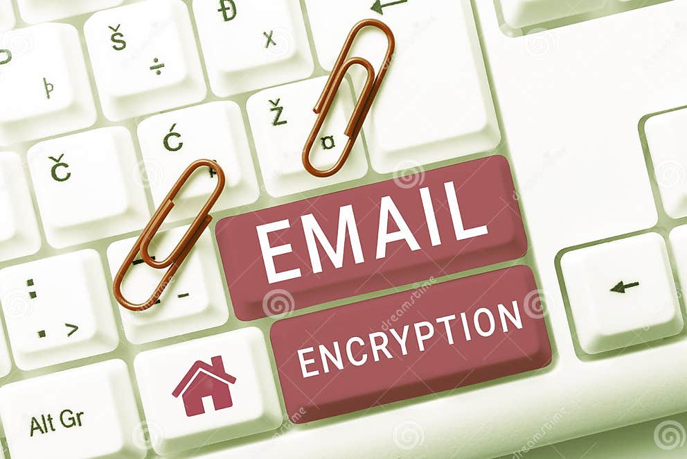 Hand Writing Sign Email Encryption. Concept Meaning Systematic Tactic ...