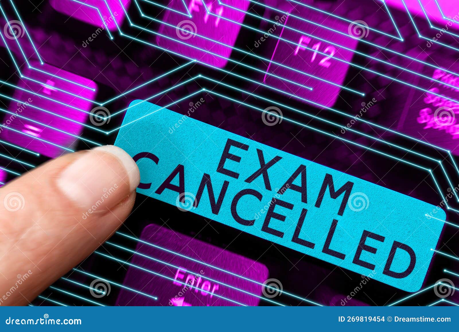 Inspiration Showing Sign Exam Cancelled. Word Written on the Precise ... Inspiration Showing Sign Exam Cancelled. Word Written on the Precise ...