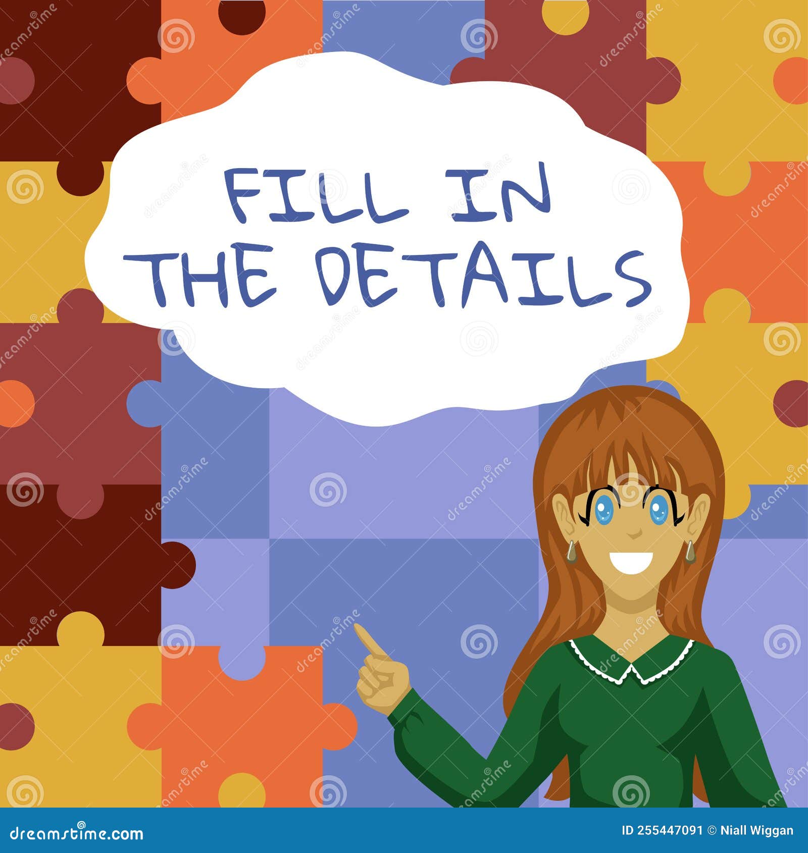 Text Caption Presenting Fill in the Details. Business Concept Add ...