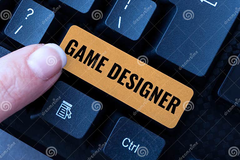 Inspiration Showing Sign Game Designer. Word Written on Campaigner ...