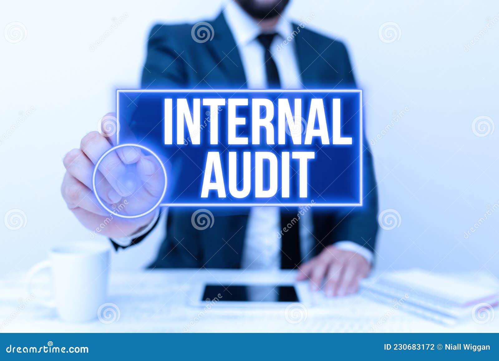 Inspiration Showing Sign Internal Audit. Word Written on Evaluates the ...