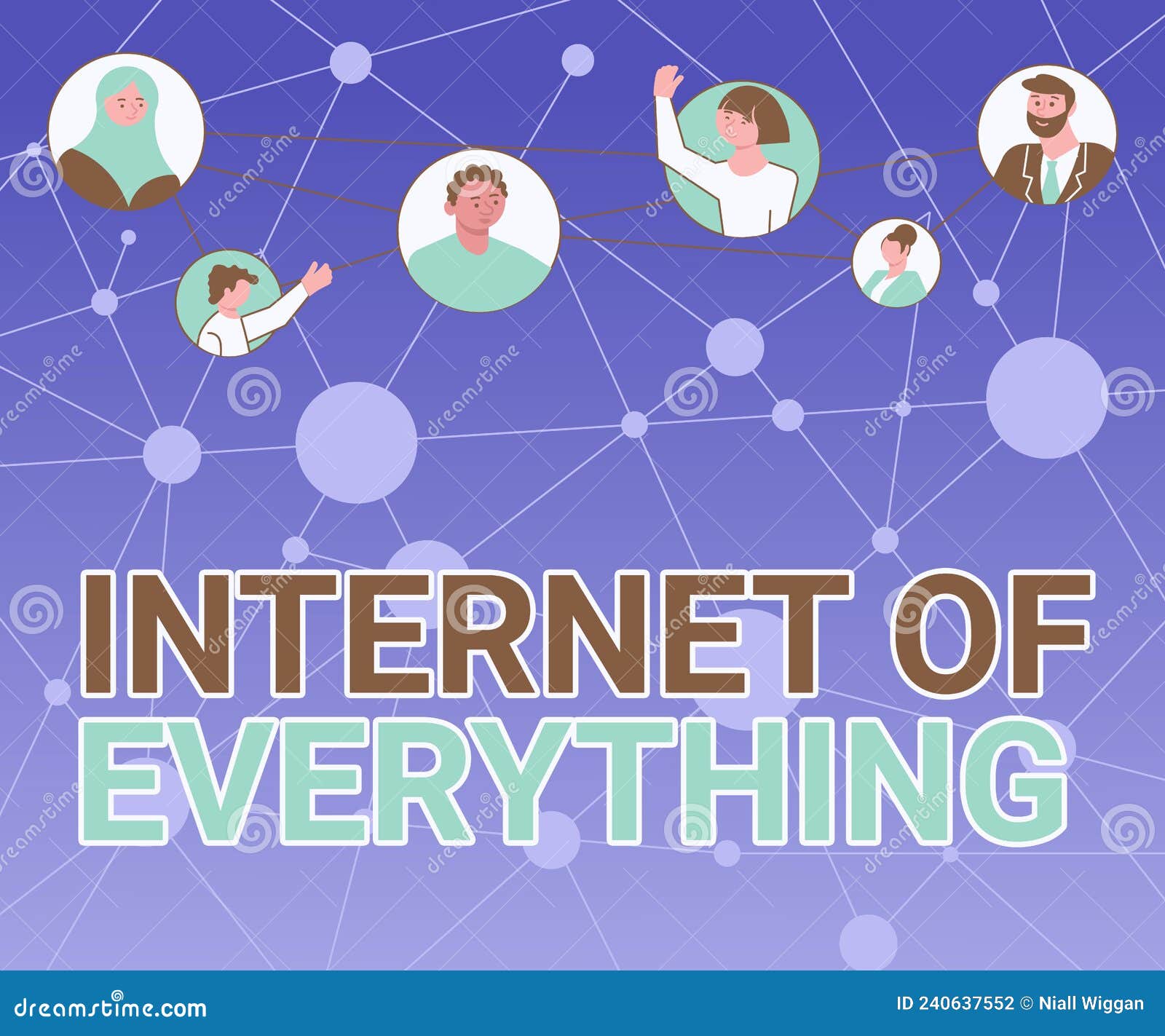 Inspiration Showing Sign Internet of Everything. Internet Concept ...