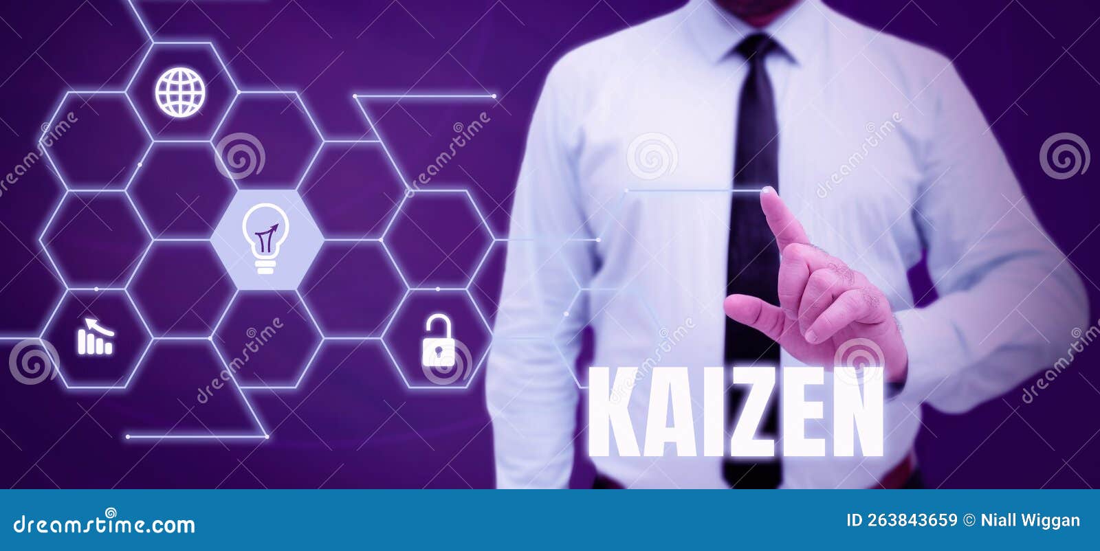 Conceptual Display Kaizen. Word Written on a Japanese Business ... Conceptual Display Kaizen. Word Written on a Japanese Business ...